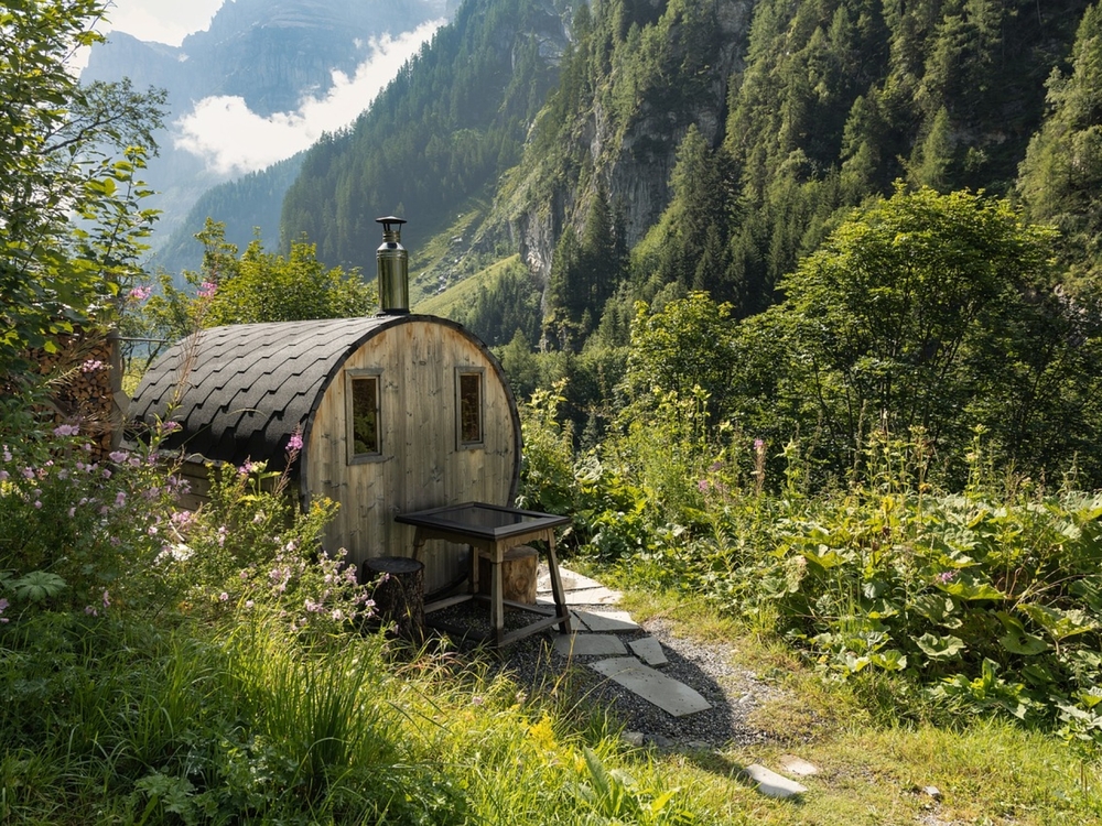 Erdsauna / Erdwallsauna