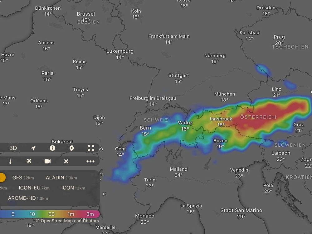 Erster Wintereinbruch erwartet: Große Regen- und Schneemengen möglich